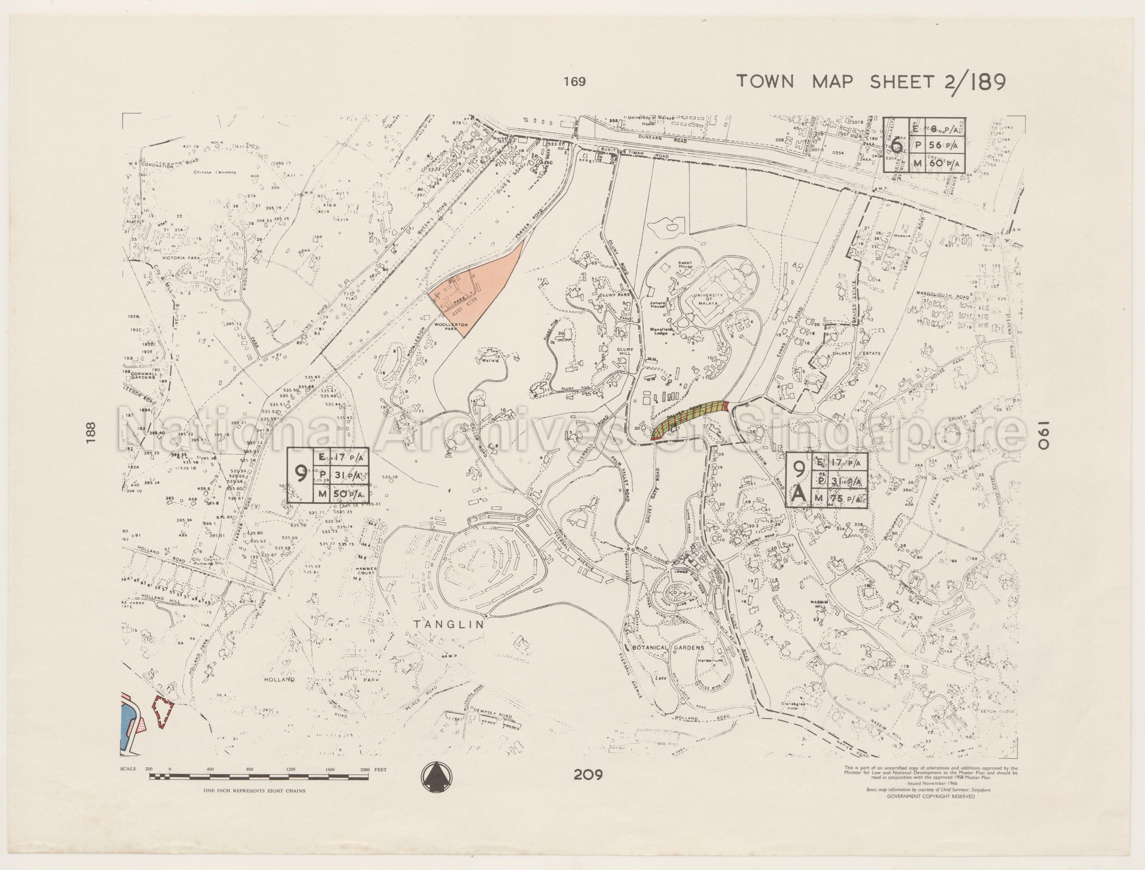 1958 Master Plan - Town Map Sheet 2/189