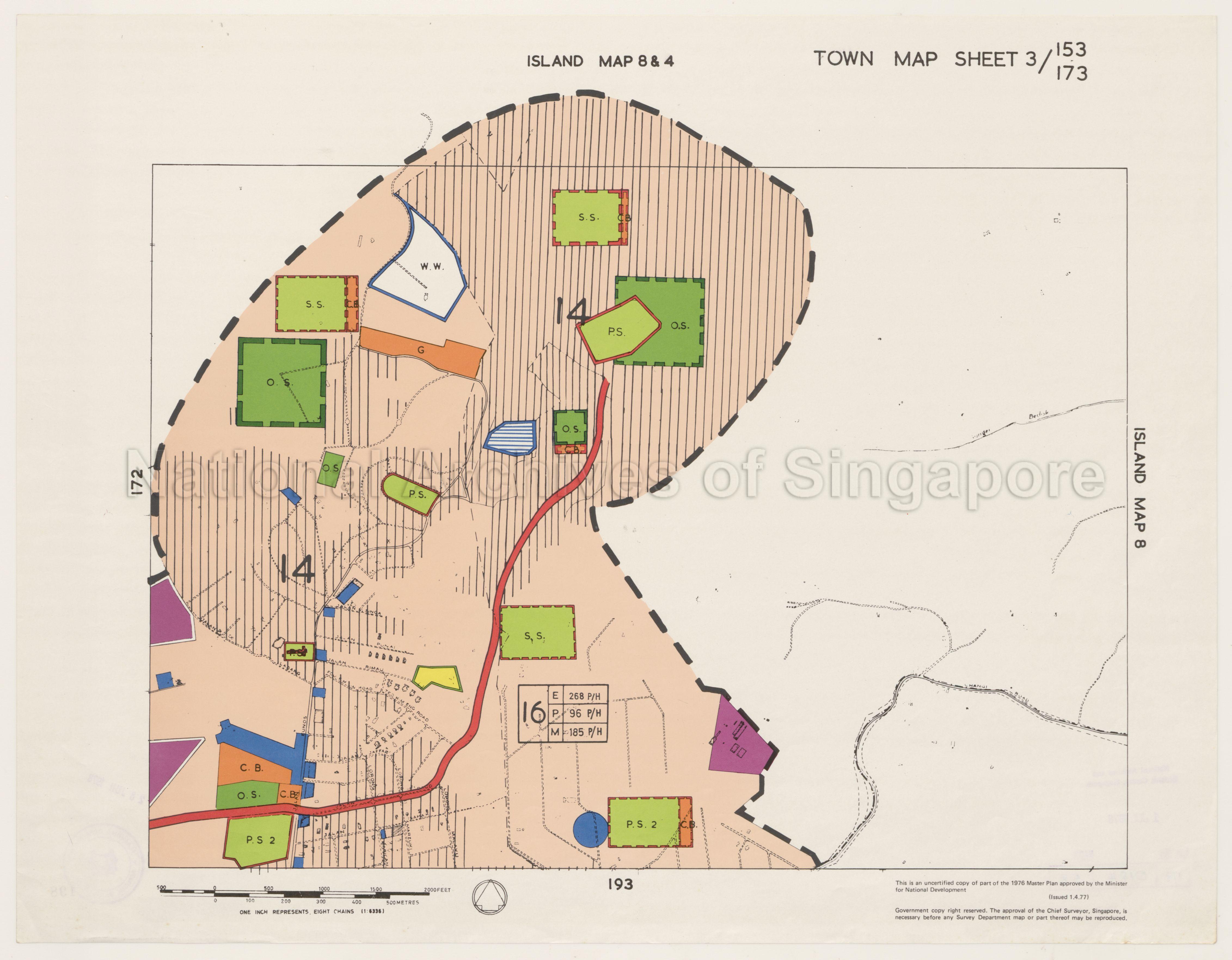 1976 Master Plan: Town Map Sheet 3/153/173