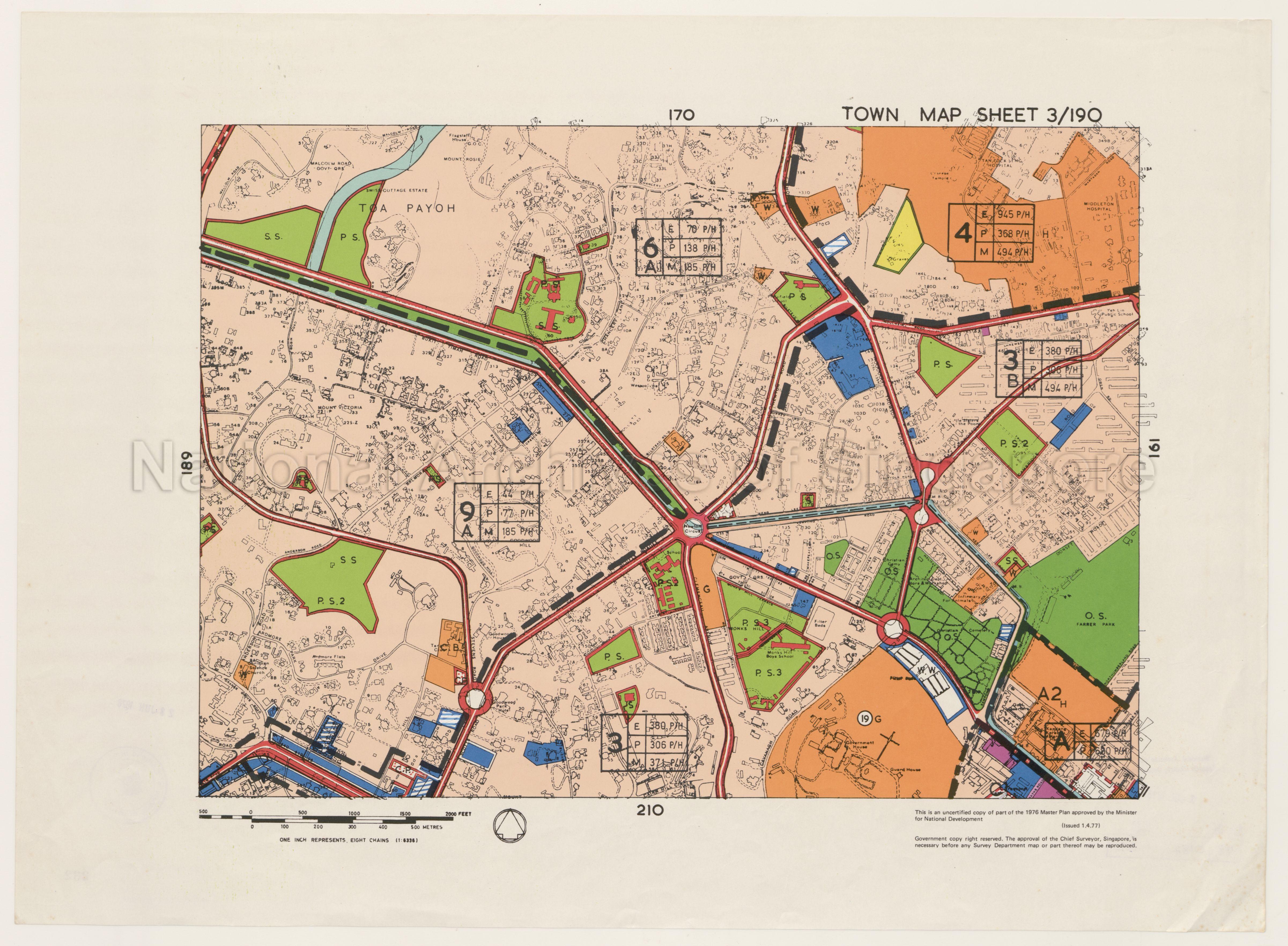 1976 Master Plan: Town Map Sheet 3/190