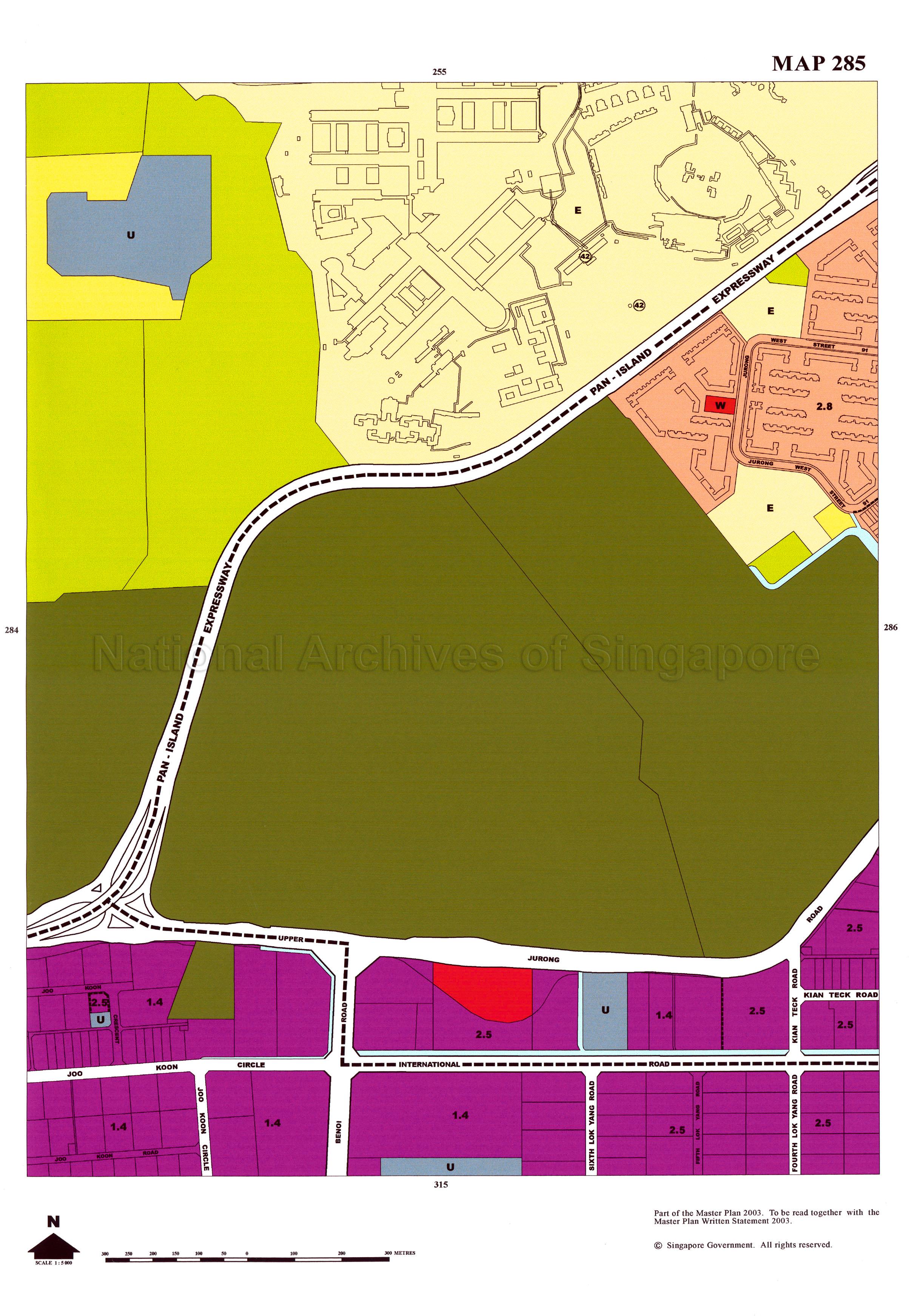 Master Plan 2003 Volume 2: Map 285