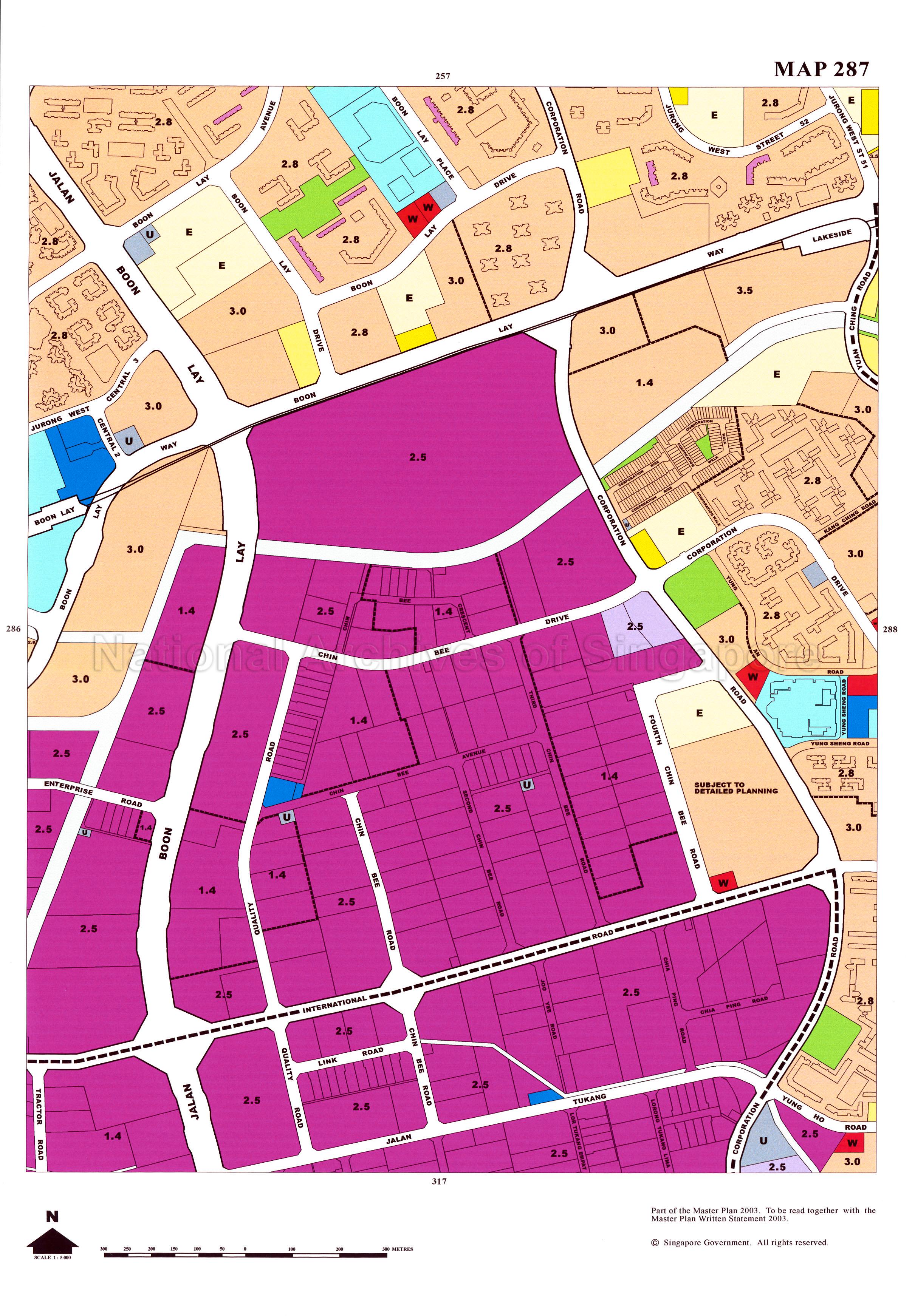 Master Plan 2003 Volume 2: Map 287