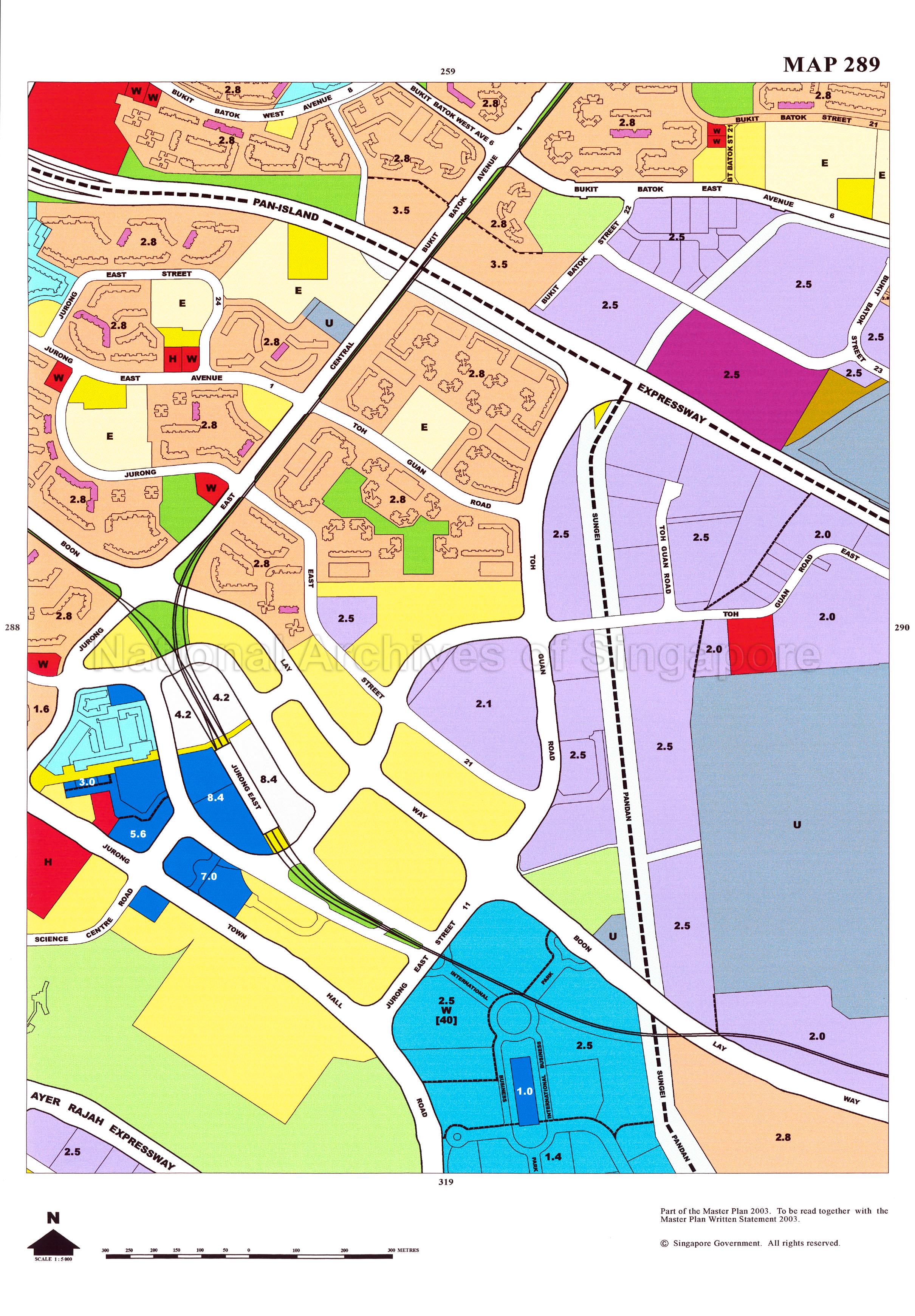 Master Plan 2003 Volume 2: Map 289