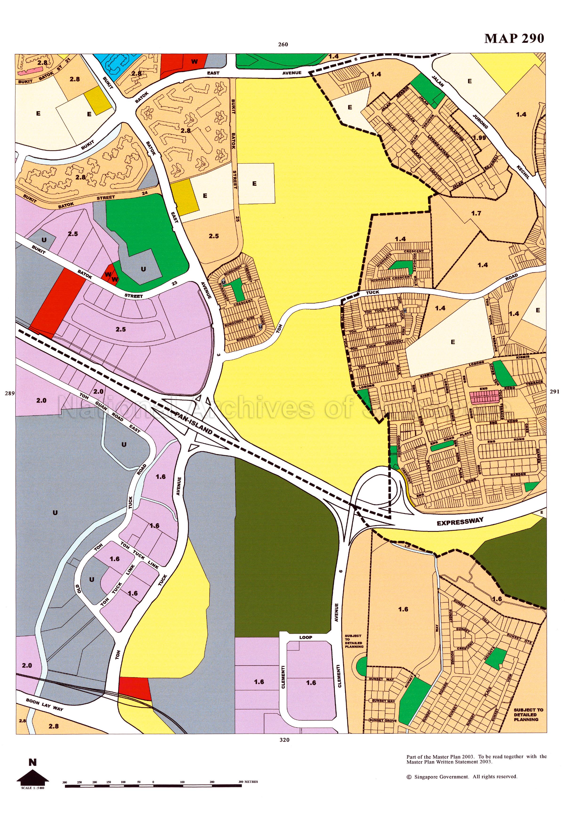 Master Plan 2003 Volume 2: Map 290