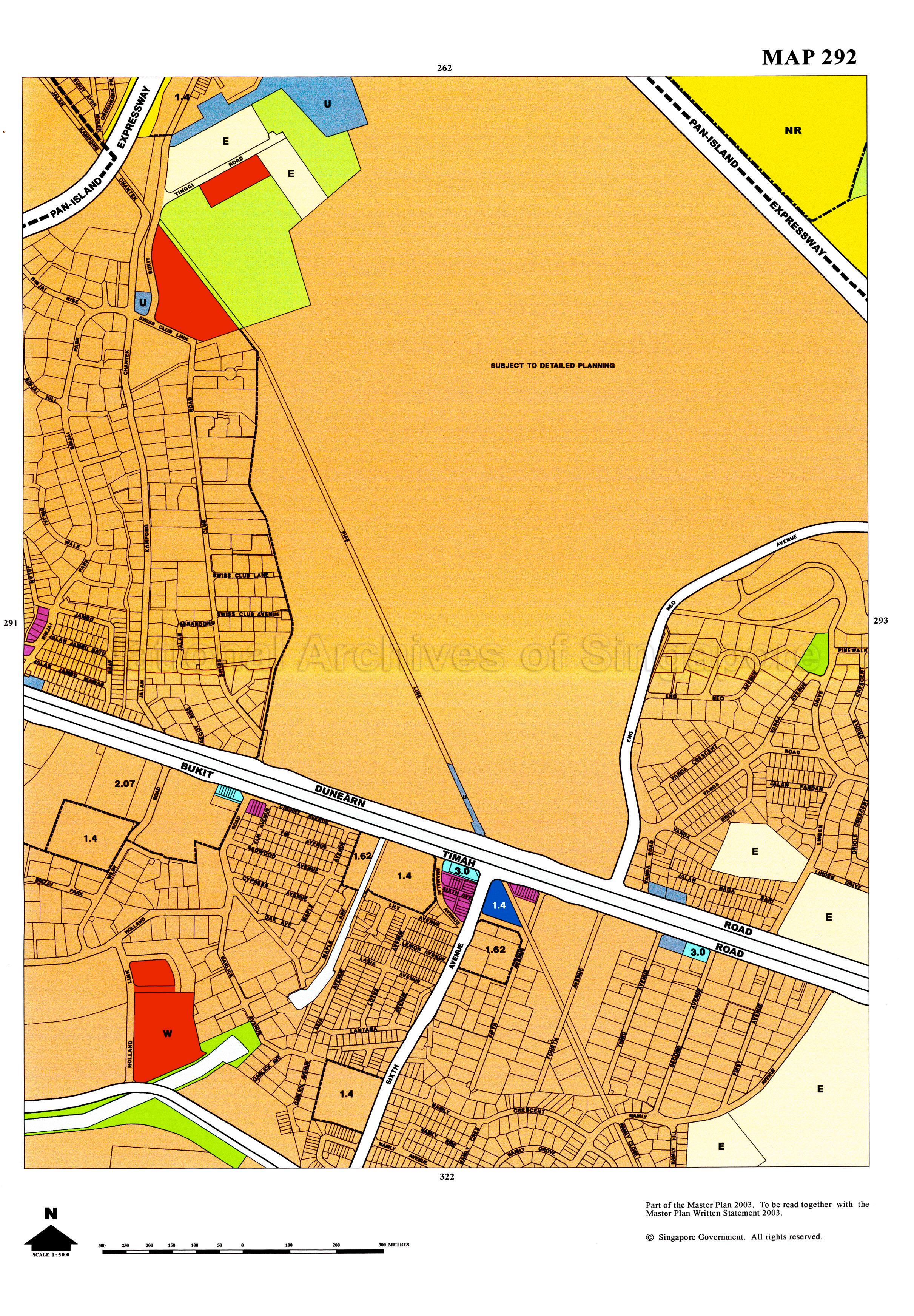 Master Plan 2003 Volume 2: Map 292
