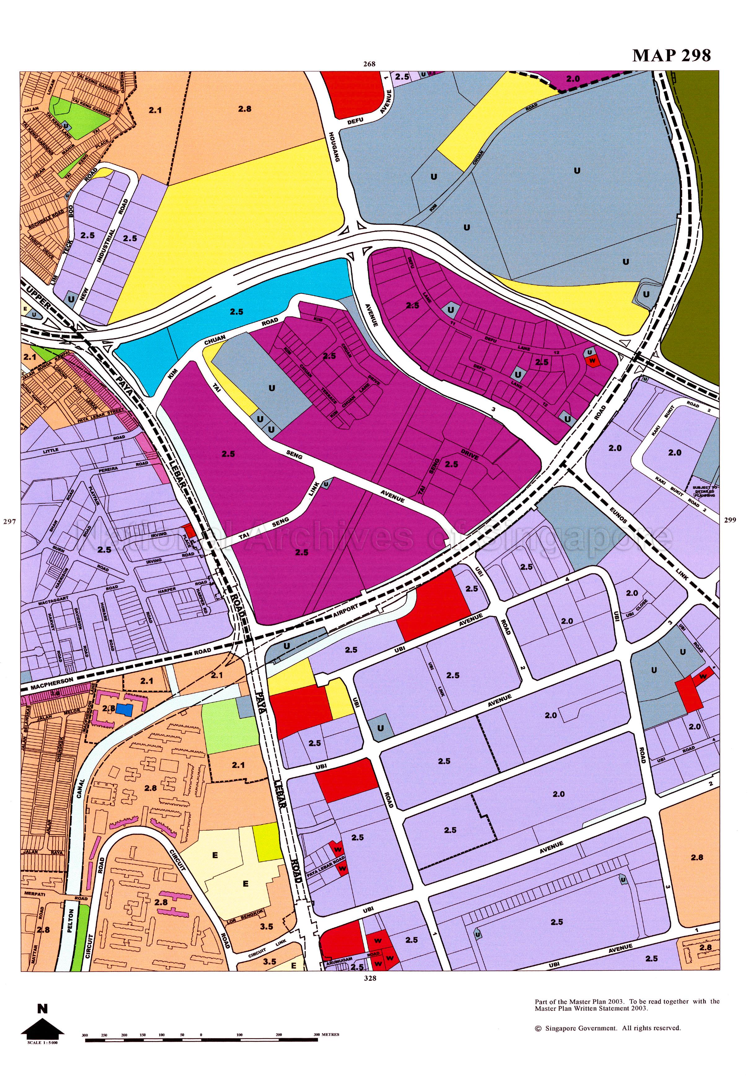 Master Plan 2003 Volume 2: Map 298