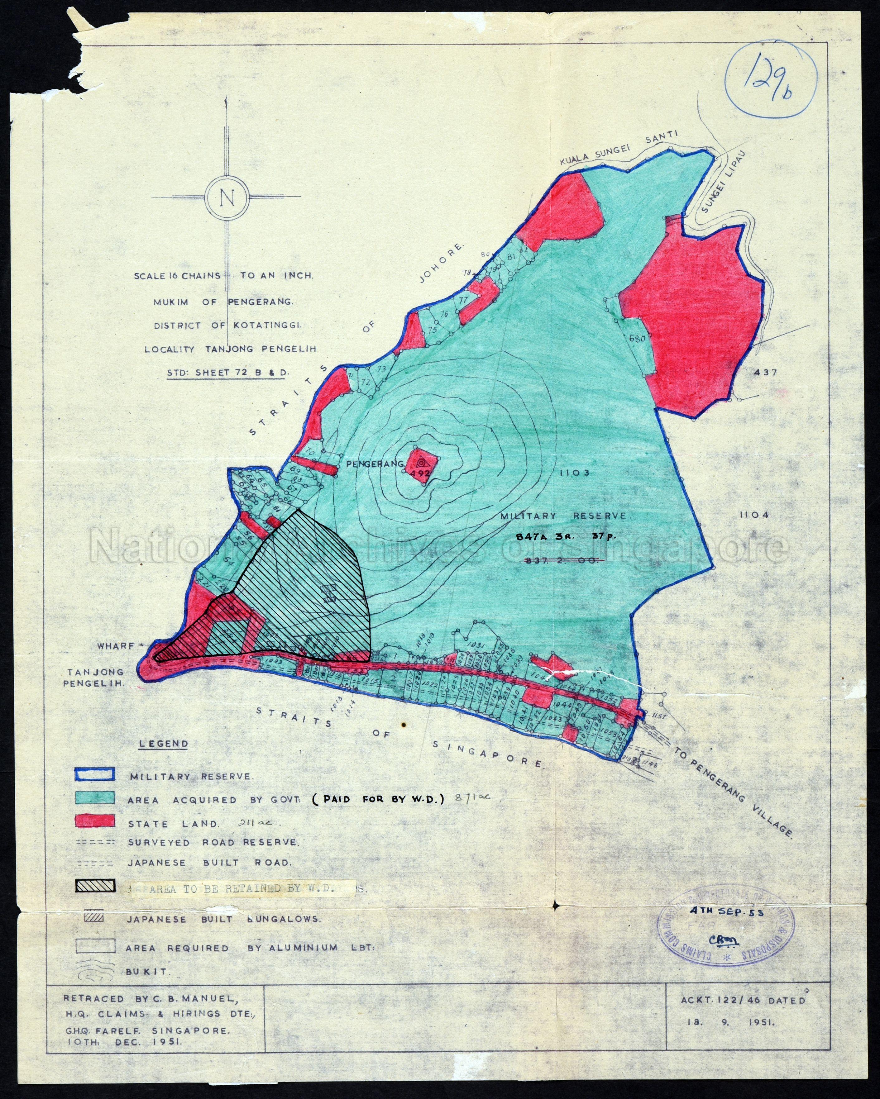 Mukim of Pengerang. District of Kotatinggi. Locality Tanjong