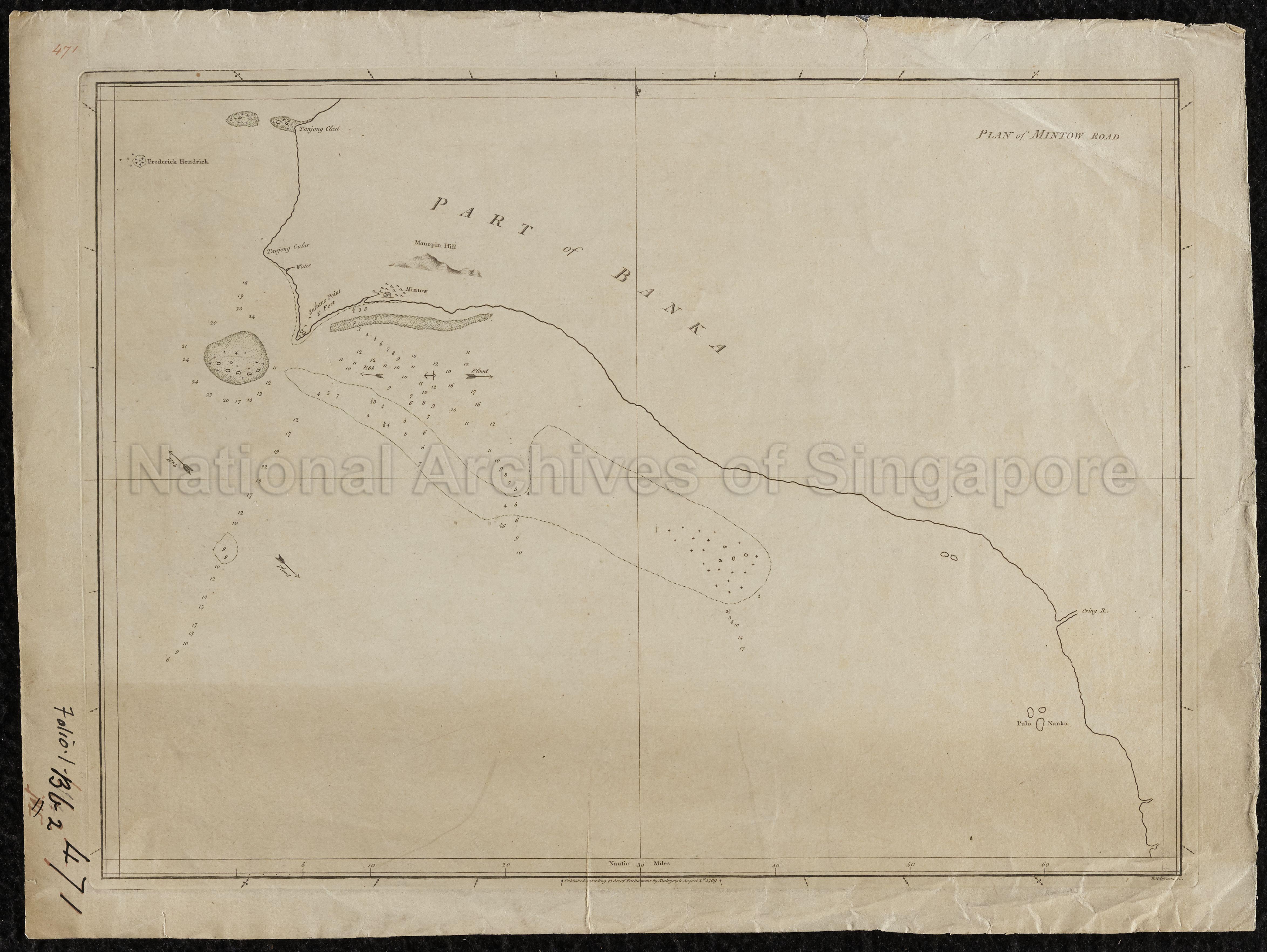 Indonesia: Sumatra (Sumatera): Bangka Strait: 'Plan of