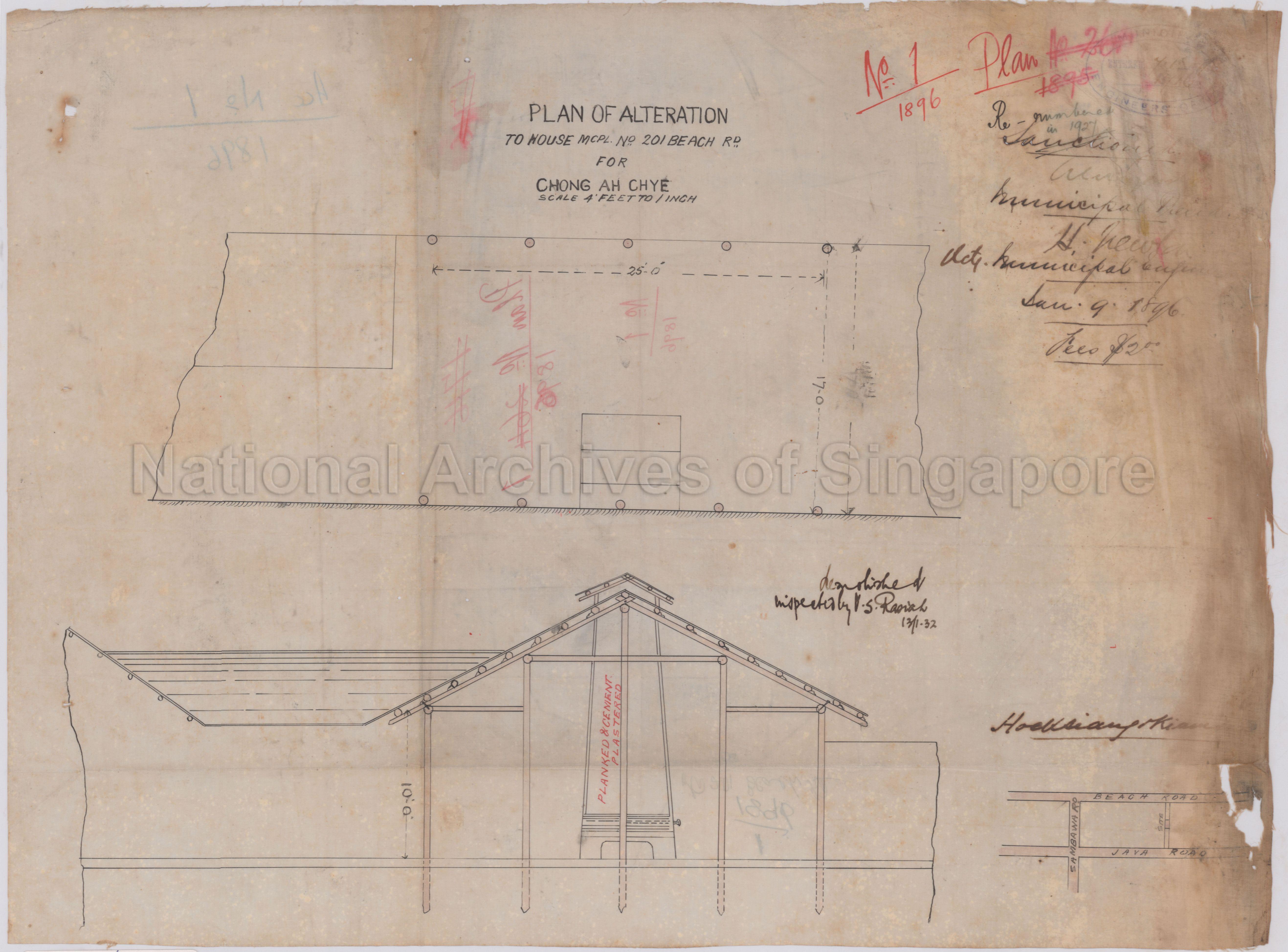 PLAN OF ALTERATION TO HOUSE