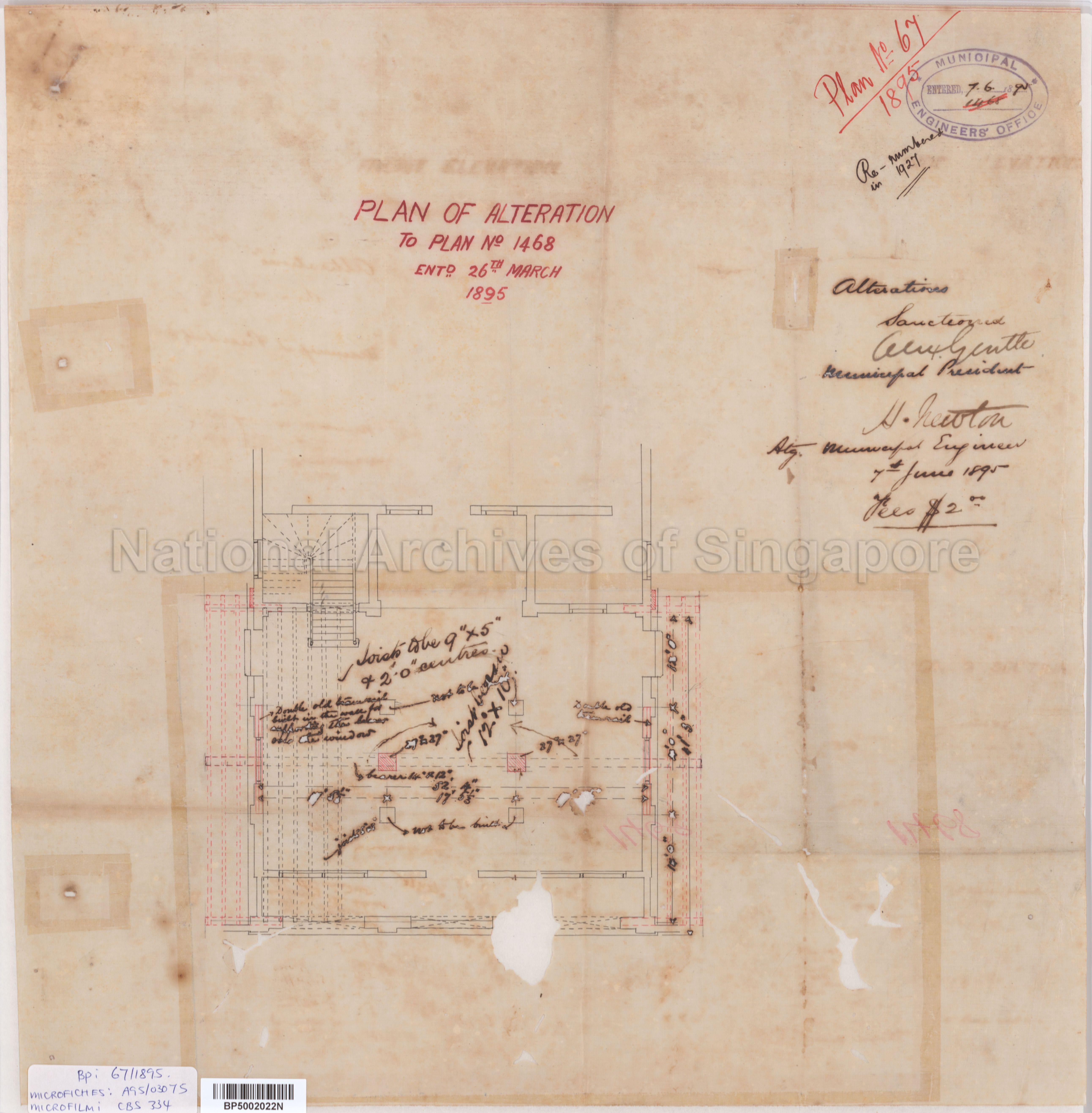 ADDITION AND ALTERATION TO HOUSE, PLAN OF ALTERATION