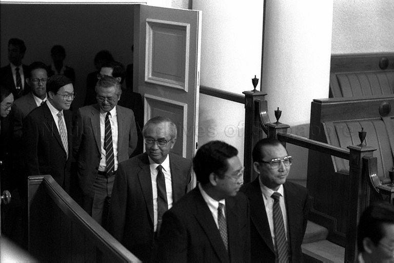 Minister for Finance Dr Richard Hu Tsu Tau (third from right