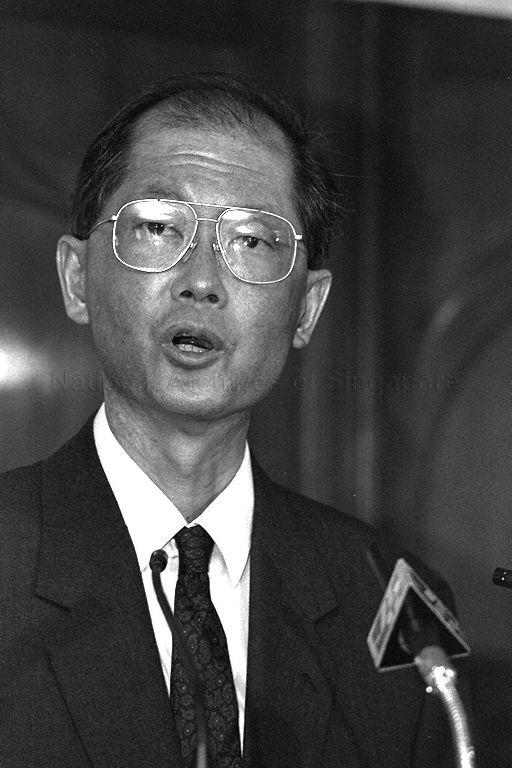 Close-up view of Senior Minister of State for Education Dr