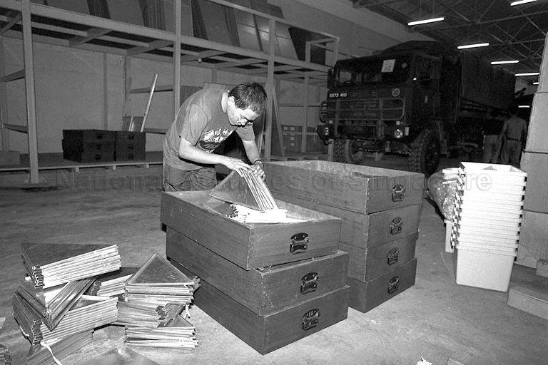 LOADING OF BALLOT BOXES AT ELECTION DEPARTMENT'S WAREHOUSE