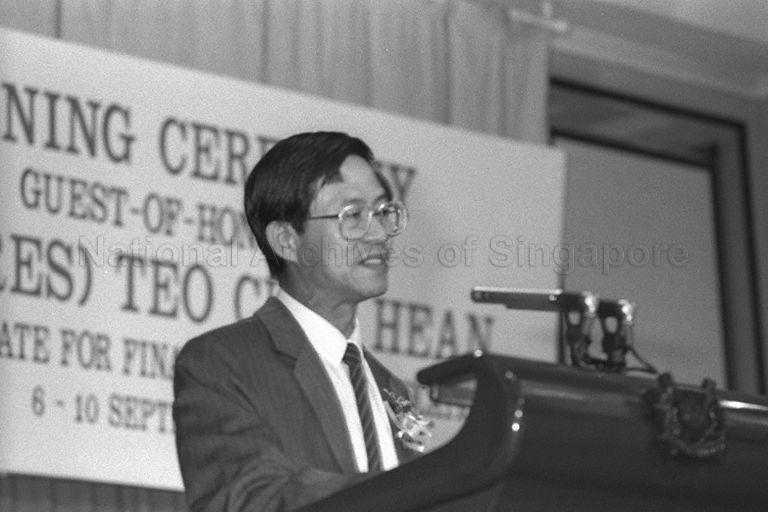 Commissioner of Inland Revenue Koh Yong Guan speaking during