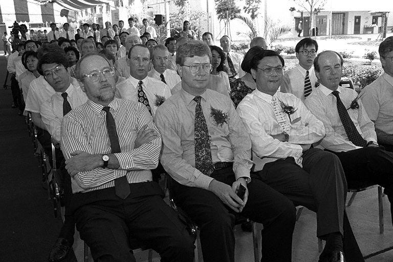 Guests and employees attending opening of Fisons