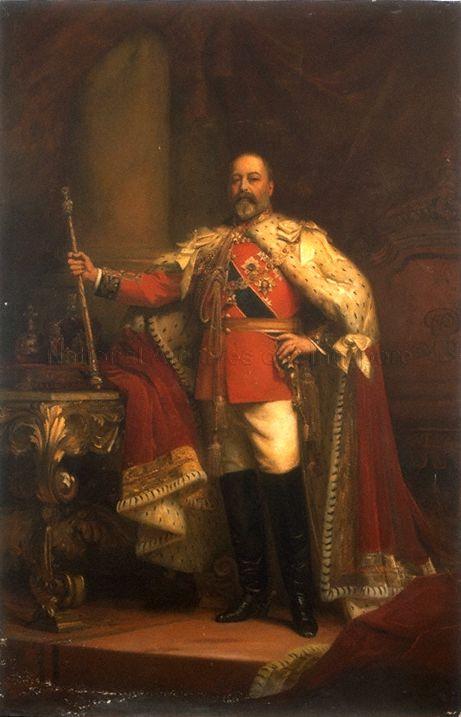 Portrait painting of King Edward VII (1841-1910, reigned