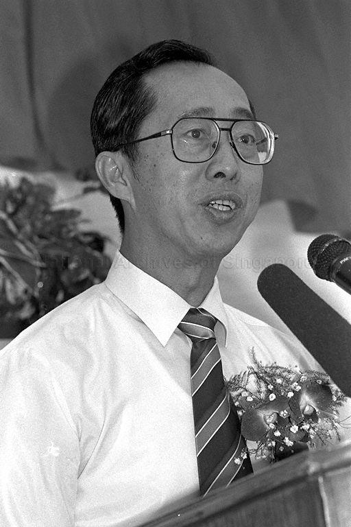 Close-up view of Minister of State for Trade and Industry