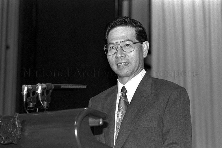 PRESIDENT ONG TENG CHEONG SPEAKING AT THE OFFICIAL OPENING