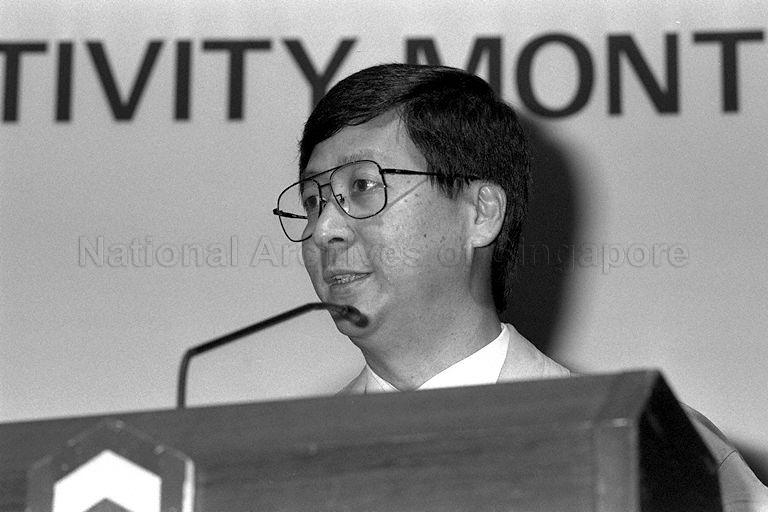 Close-up view of Minister without Portfolio and Chairman of