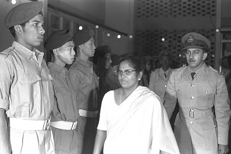 Assemblywoman for Moulmein Mrs Devan Nair arriving at Joo