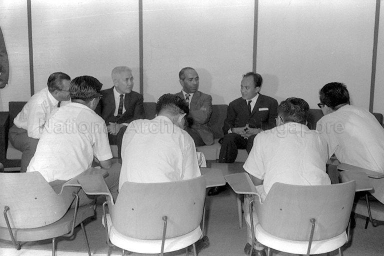 Cambodian Prime Minister Prince Norodom Kantol (right)