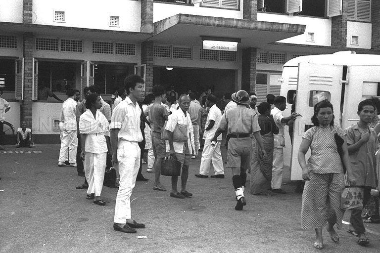 CASUALTIES OF RIOT AT THE HOSPITAL