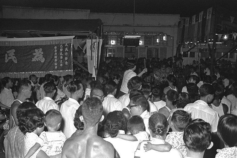 View of crowd at opening of new clinic at Paya Lebar Branch