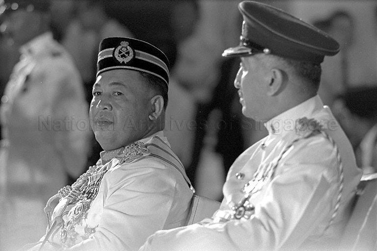 Yang Di-Pertuan Agong Tuanku Syed Putra (left) and Yang Di-