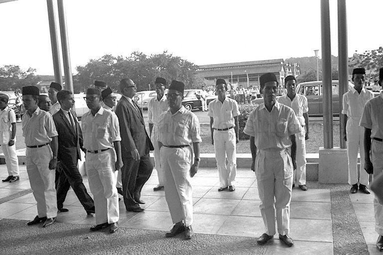 Prime Minister of Malaysia Tengku Abdul Rahman arrives at