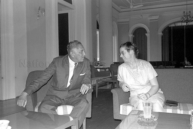 Yang di-Pertuan Negara of Singapore Yusof Ishak with Mrs