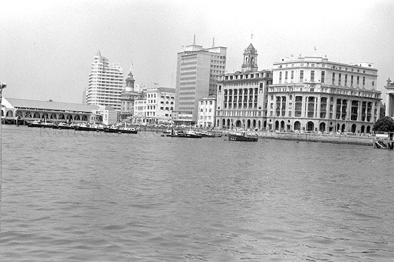 SINGAPORE WATERFRONT - CLIFFORD PIER WITH (FROM LEFT) ASIA