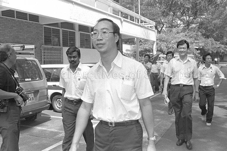 Singapore Democratic Party (SDP) candidates Kwan Yue Keng