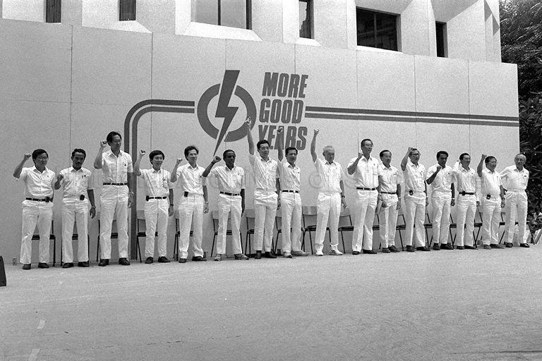People's Action Party (PAP) campaigning for votes in General