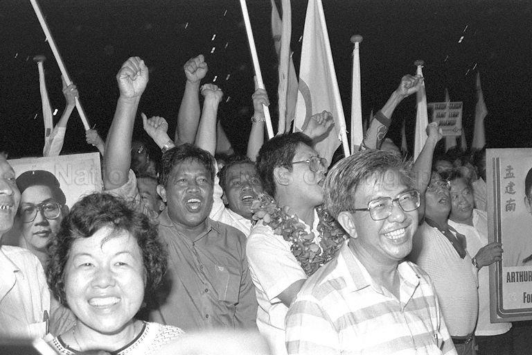 General Election 1988 - Supporters of People's Action Party'