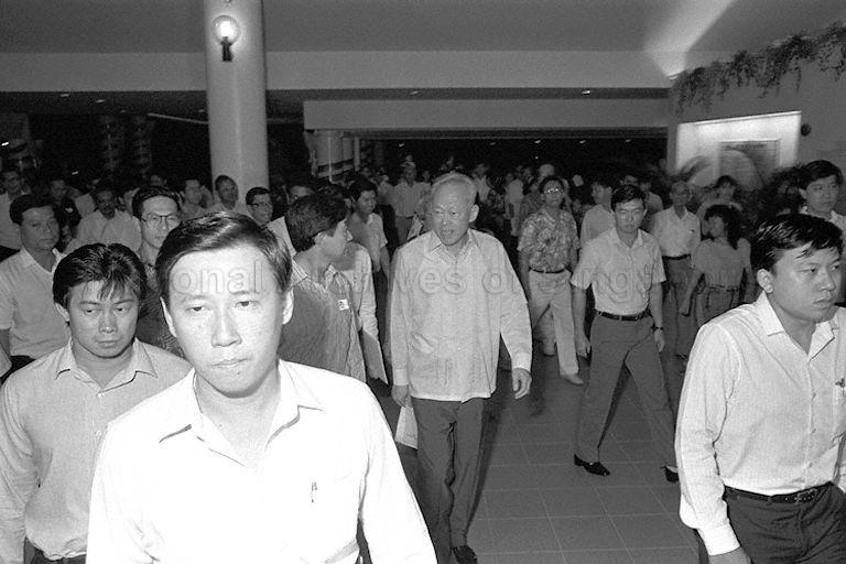 Prime Minister (PM) Lee Kuan Yew and Mrs Lee arriving for