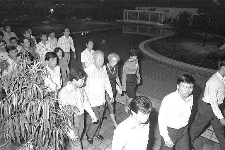 Prime Minister (PM) Lee Kuan Yew and Mrs Lee touring NTUC