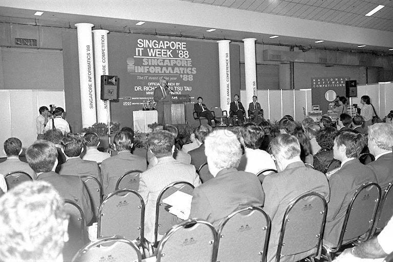 Finance Minister Dr Richard Hu speaking at the opening of