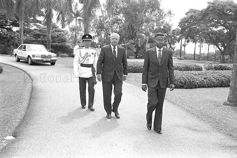 United States Ambassador to Singapore Daryl Arnold arriving