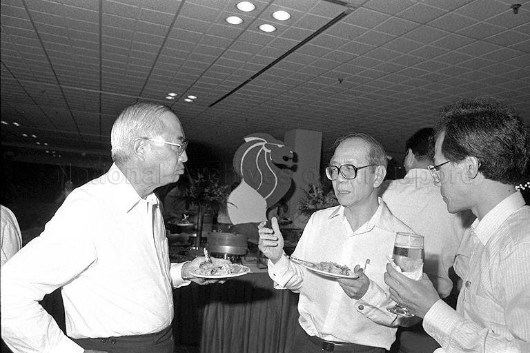 Finance Minister Dr Richard Hu (left) and Minister of State