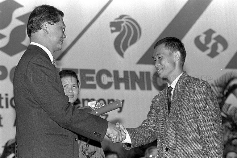 Minister of State for Education Dr Tay Eng Soon presenting