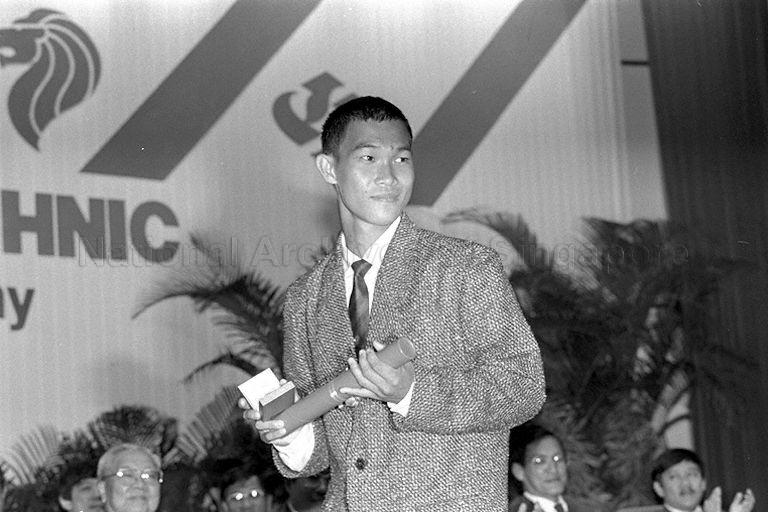 Graduate Lim Yew Kin walking away with the most prestigious