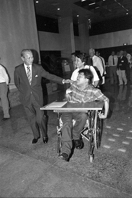 President Wee Kim Wee and Benjamin Tan from the Singapore