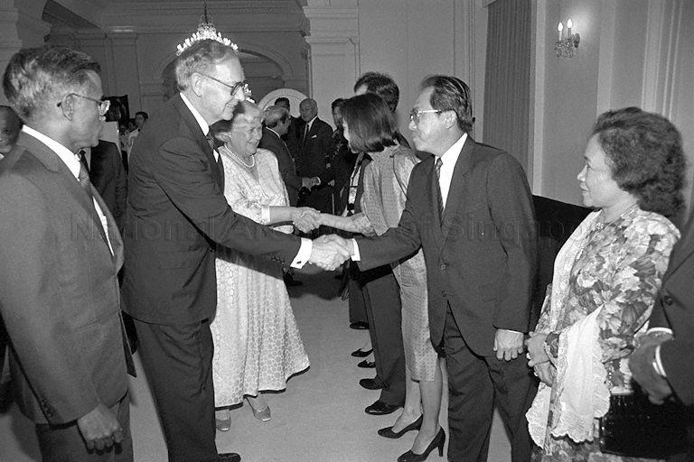 The Governor-General of Australia Sir Ninian Stephen