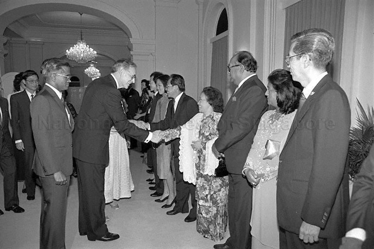 The Governor-General of Australia Sir Ninian Stephen and