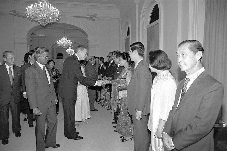 The Governor-General of Australia Sir Ninian Stephen and