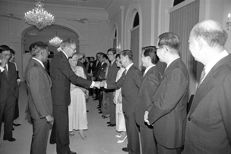 The Governor-General of Australia Sir Ninian Stephen and