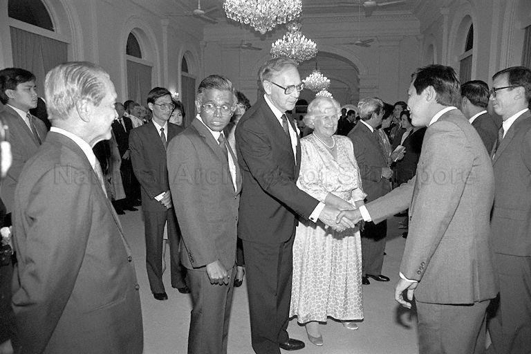 The Governor-General of Australia Sir Ninian Stephen and