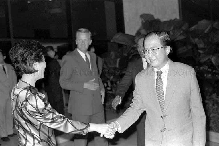 Guests leaving Kent Ridge campus after the National