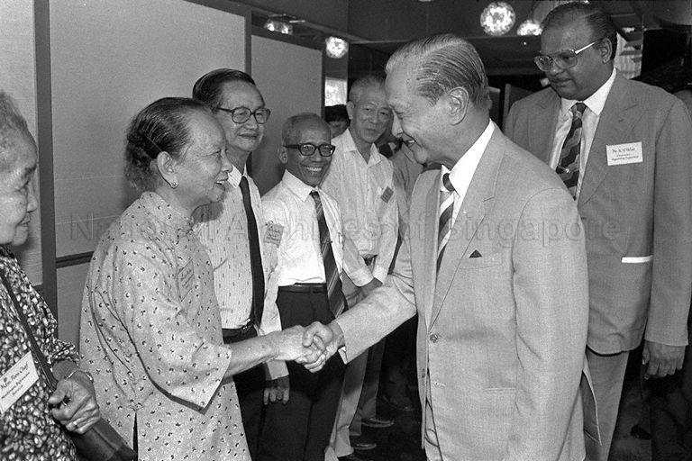 Arrival of President Wee Kim Wee for opening of Ninth Senior