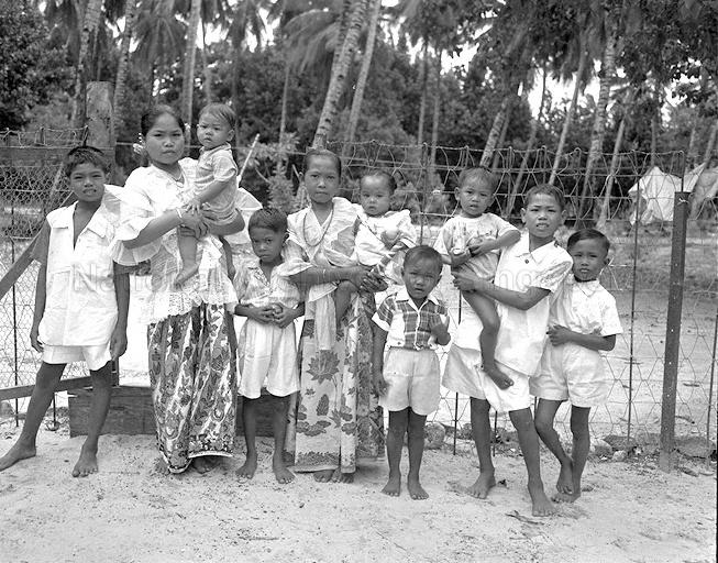 Group photograph of Cocos (Keeling) Islands residents taken