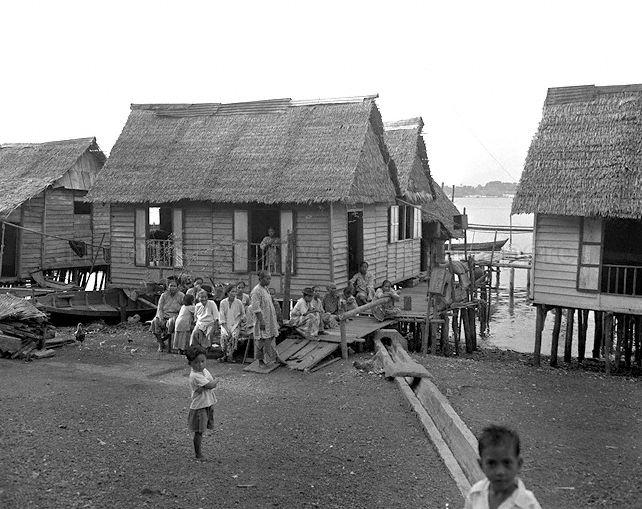 HOUSES ON STILT AS SEEN DURING THE VISIT OF HIS EXCELLENCY